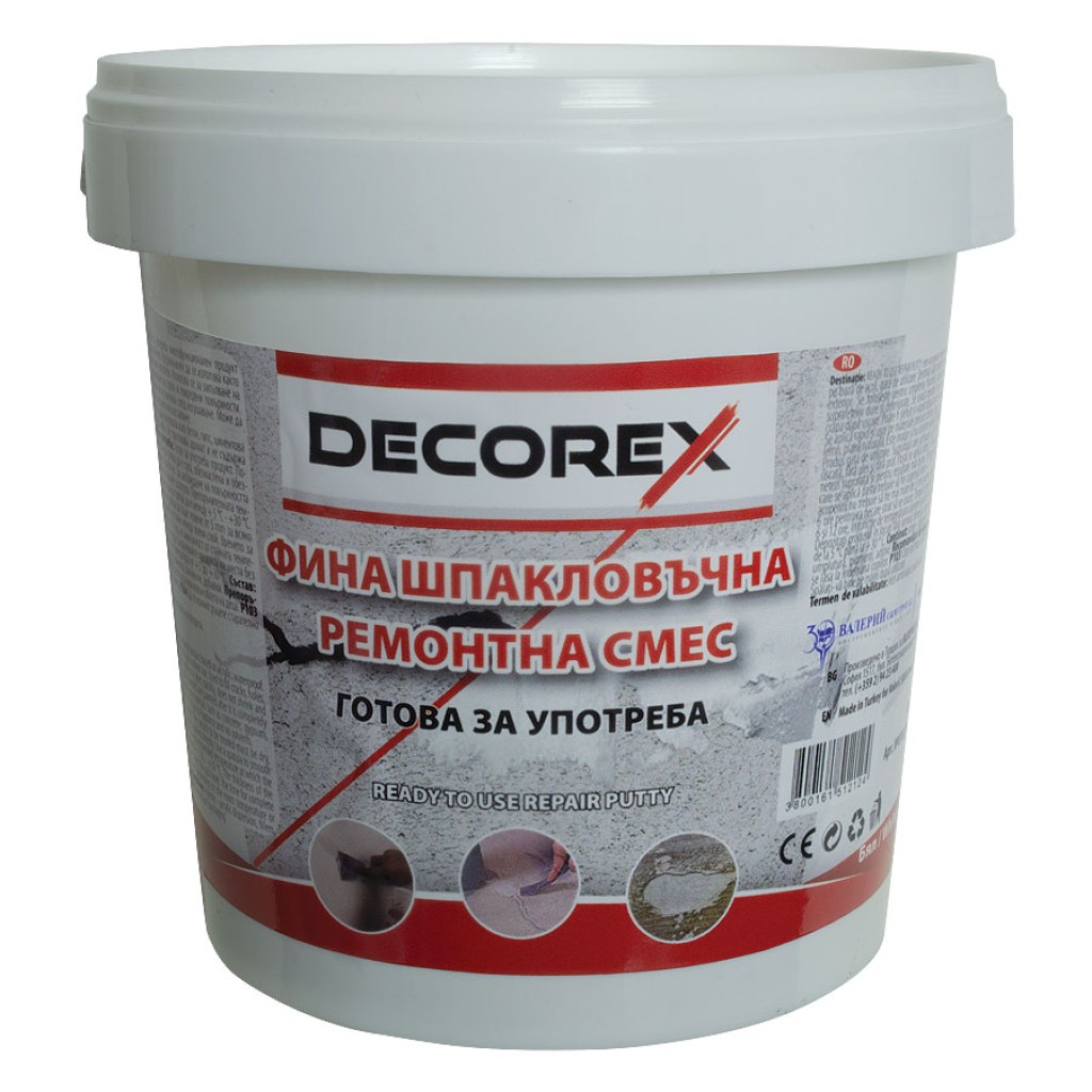 Акрилна ремонтна смес бяла Decorex 1 кг - Decorex 1 кг. Гаранция и топ цена